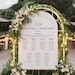 Arc Wedding Seating Plan: Modern Table Design - Etsy UK