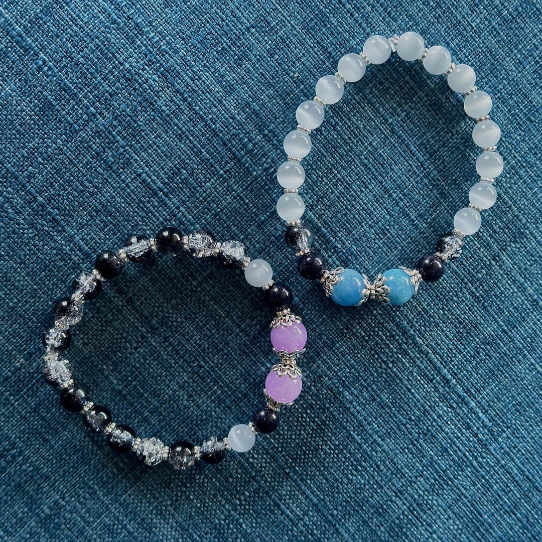 Jujutsu Sorcerer Anime Friendship Bracelet Set, Manga Inspired Handmade ...