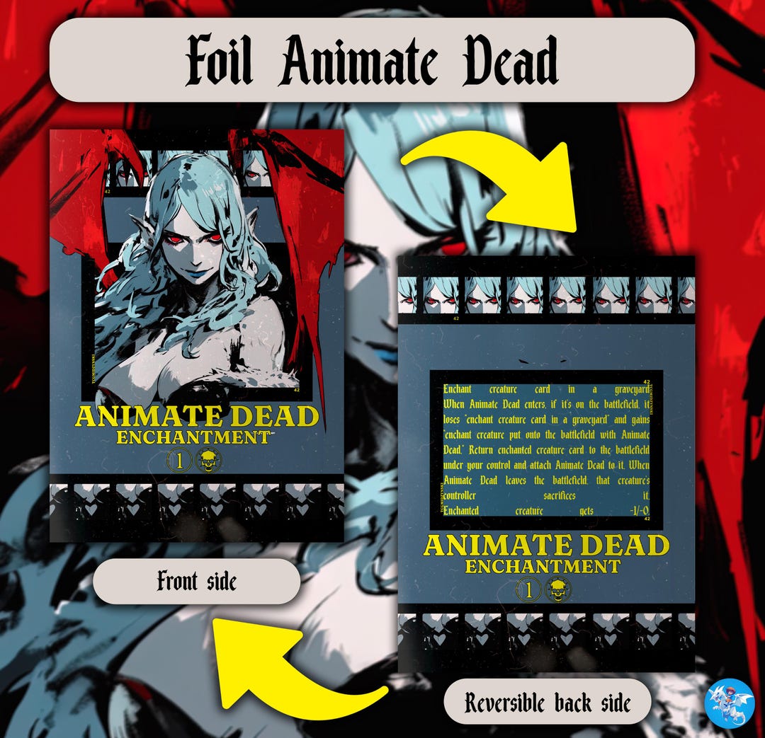 Foil Proxy Animate Dead Custom MTG Card - Etsy