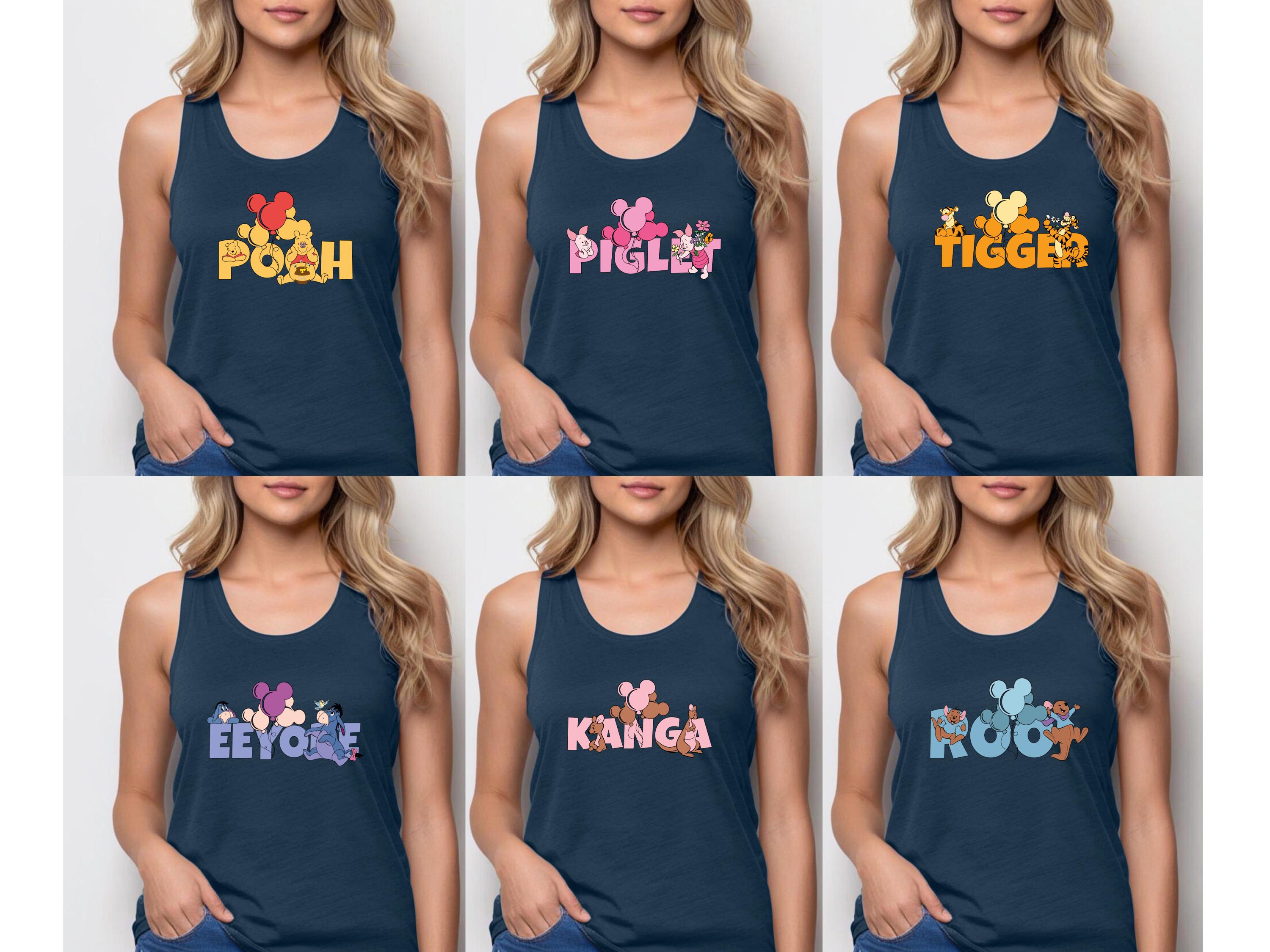 Winnie the Pooh and Friends Racerback Tank, Matching Pooh Tigger Piglet ...