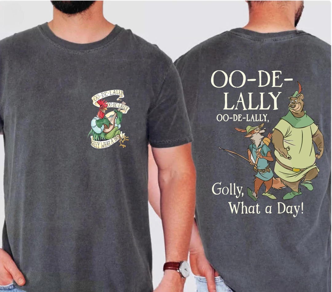 Disney Oo-de-lally Robin Hood Little John Allan-a-dale Tee, Golly What ...