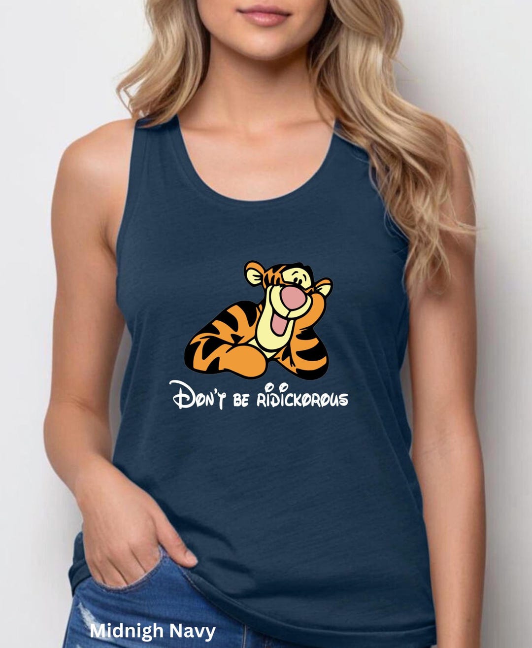 Tigger Don't Be Ridikkerous Racerback Tank Top, Tigger Tank, Disney ...
