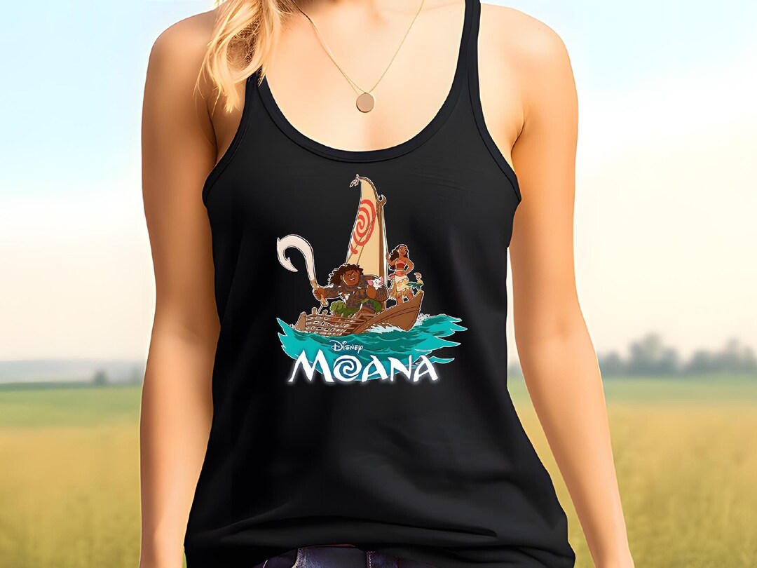 Disney Moana Pua Pig Matching Tanktop, Funny Maui and Hei Hei Boat ...