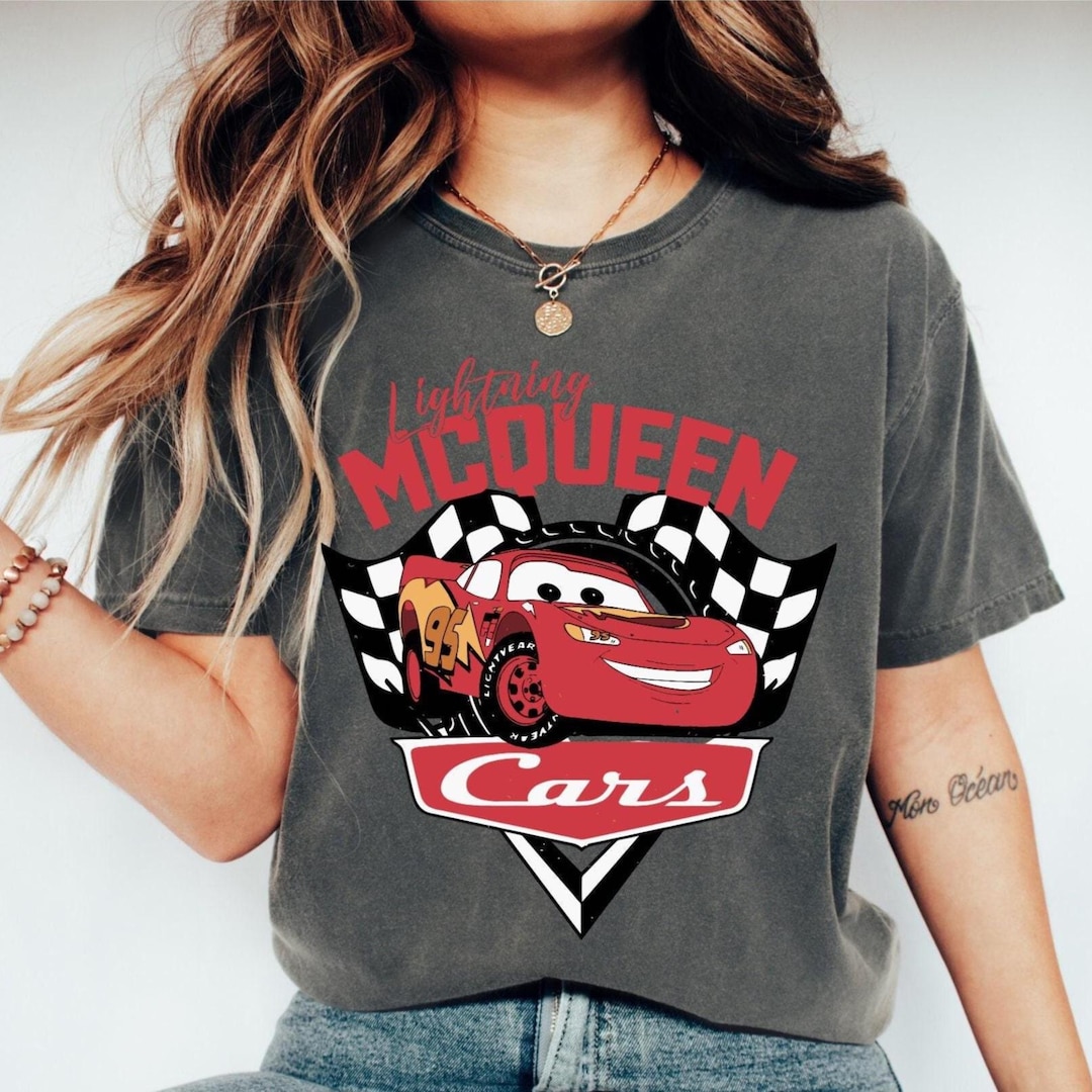 Lightning Mcqueen Shirt, Pixar Cars Mcqueen Shirts, Lightning 95 Shirt ...