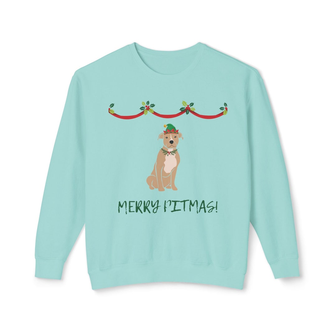 Merry Pitmas! Pitbull Lover Fashion, Dog Lover, Christmas, Holiday ...