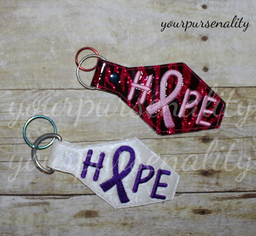 Hope Key Fob, Cancer Awareness, Breast Cancer, Key Fob, Key Chain, Hope ...