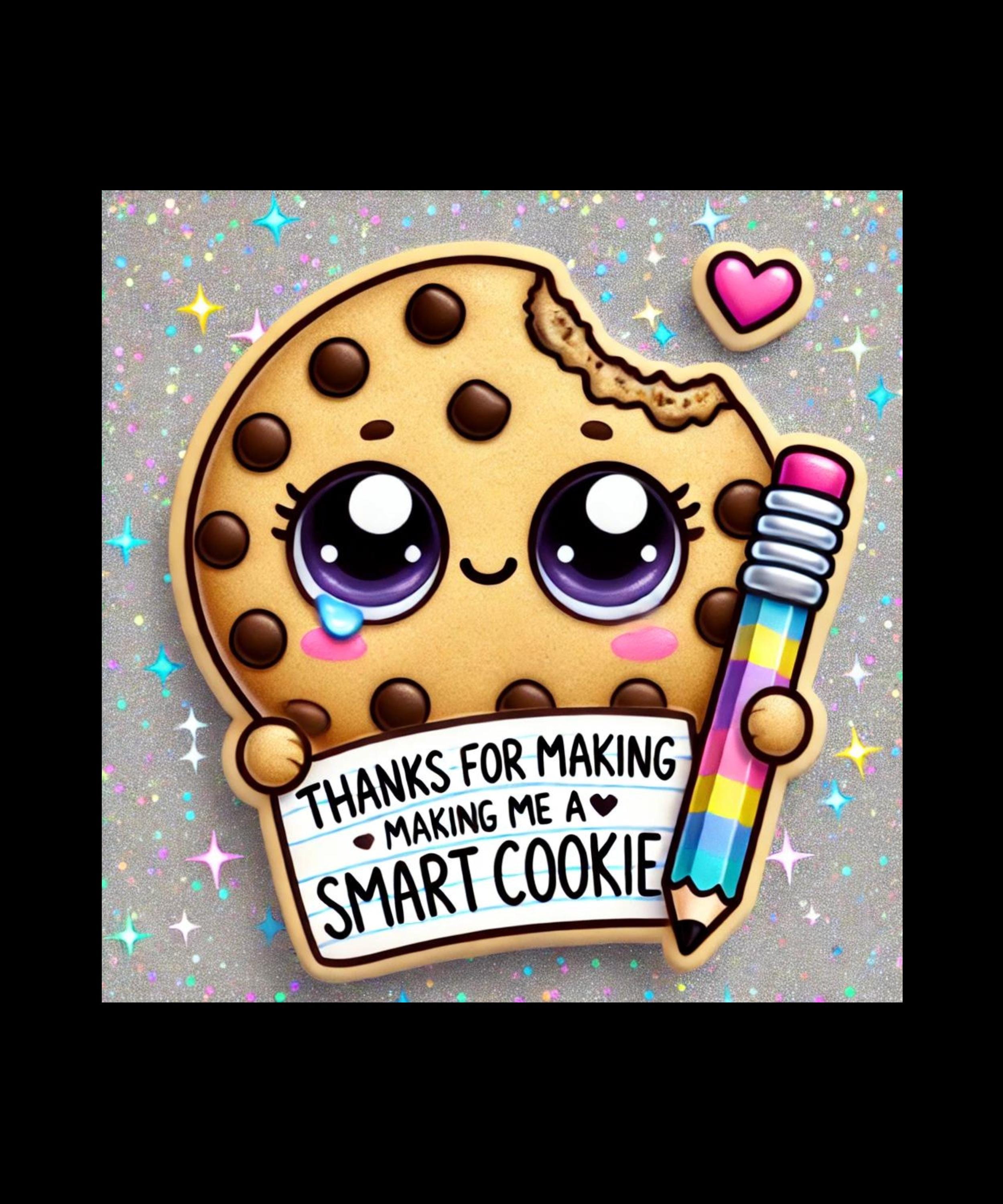 Smart Cookie PNG | Cute Digital Download | Printable Illustration ...