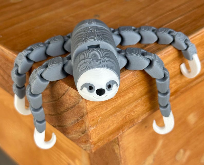 3d Printed Adorable Articulated Sloth Toy - Great Gift for Sloth Lovers ...