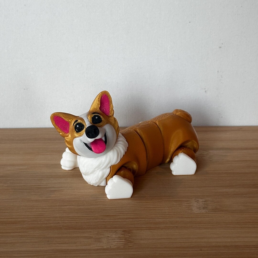 3D Printed Corgi Desk Decoration: Customizable Corgi Gift - Etsy