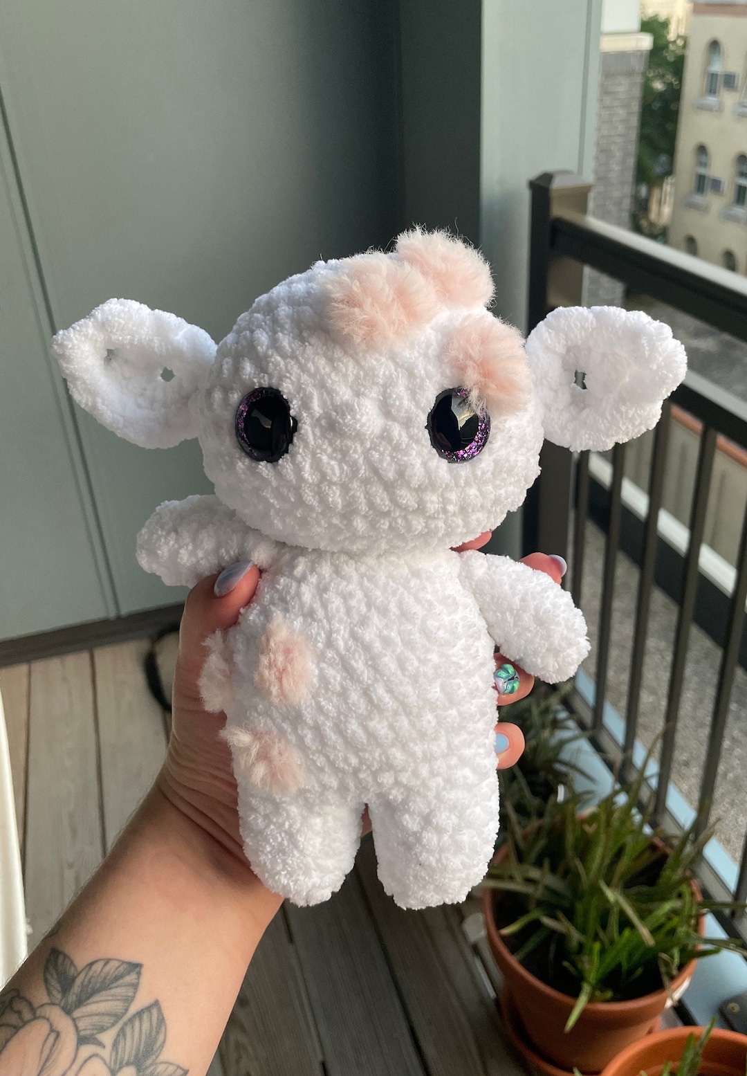 Crochet White Goblin Stuffed Animal - Amigurumi - Etsy