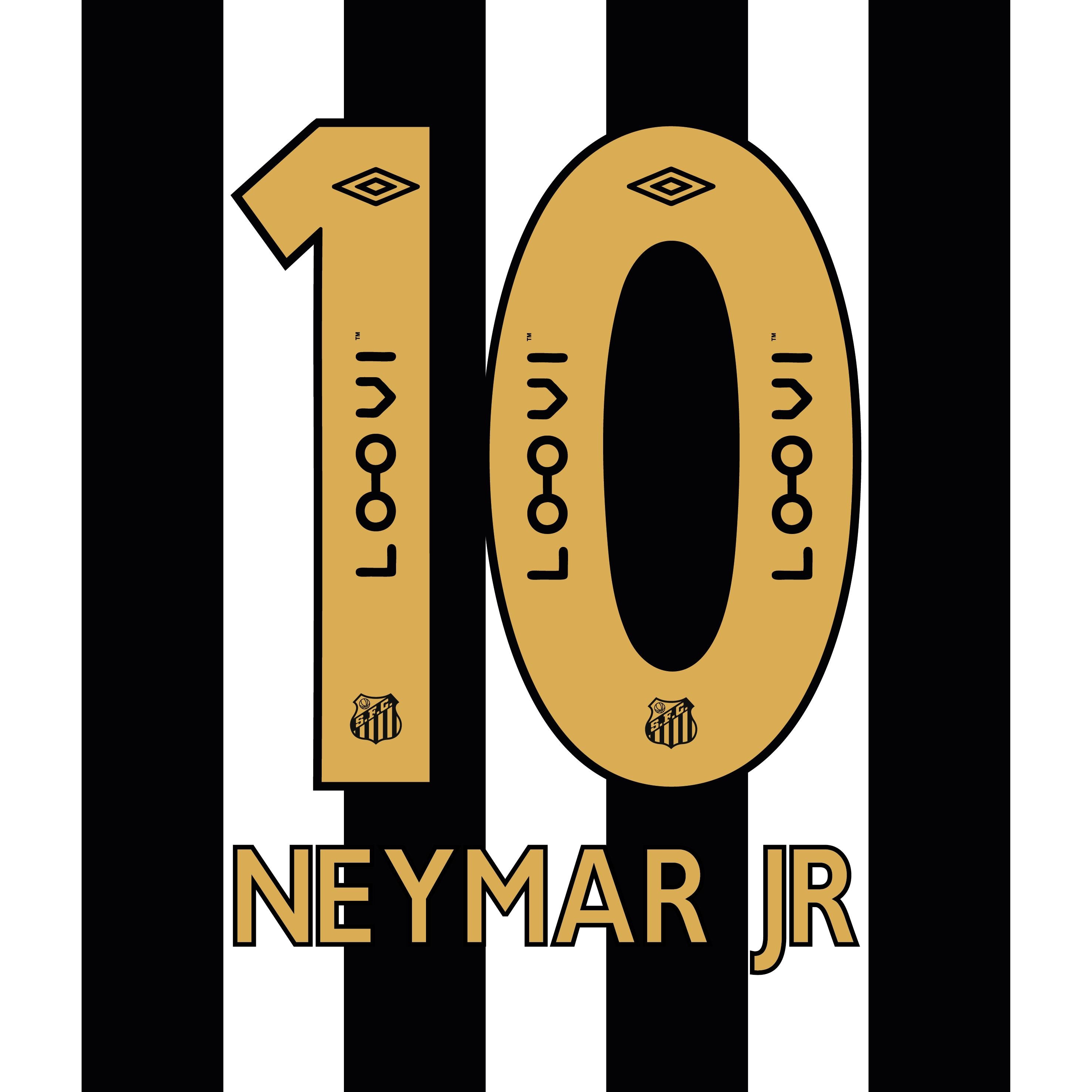 Neymar JR Santos 2025 Jersey Vector Font. Vector Designs in Svg, Ai ...