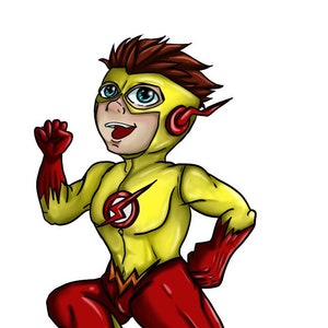 kid flash chibi