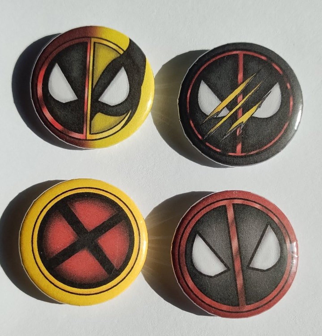 Deadpool / Wolverine 1.25 Inch Buttons Marvel - Etsy
