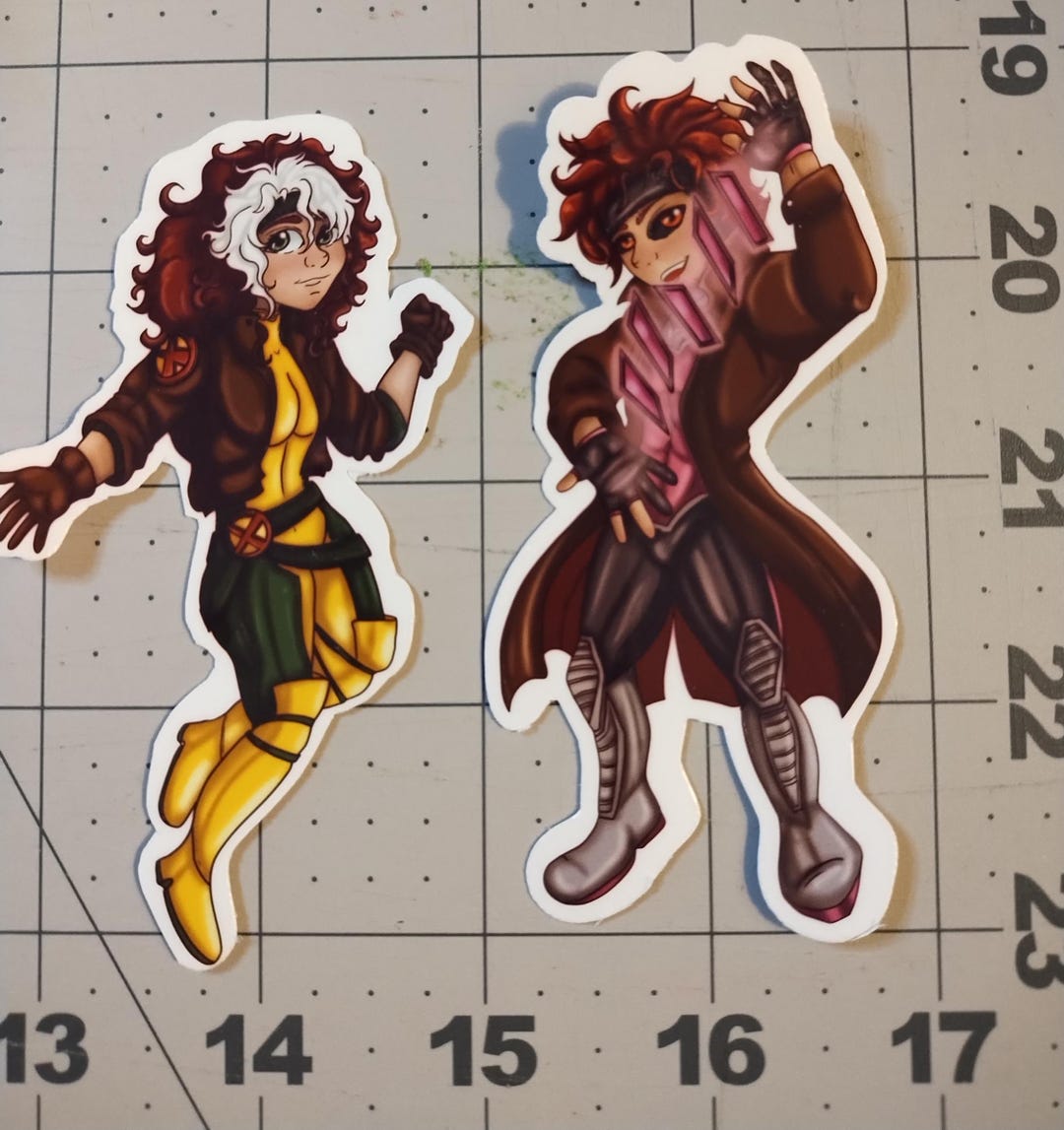 Xmen 3 Inch Vinyl Stickers Magneto Xavier Gambit Rogue Comicbook ...