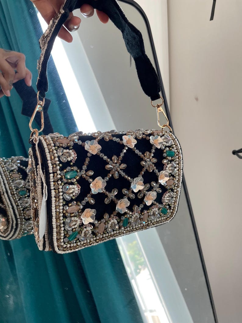Handbag Stunning Heavy Work Handbag/wedding/bridal Bag/festival/gift ...