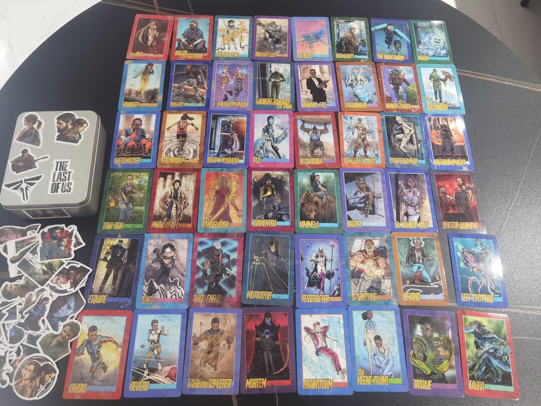 The Last of Us – Ellie & Joel Collectible Trading Cards (vintage Style ...