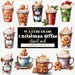 Watercolor Christmas Coffee Clipart: Holiday Drinks PNG Graphics ...