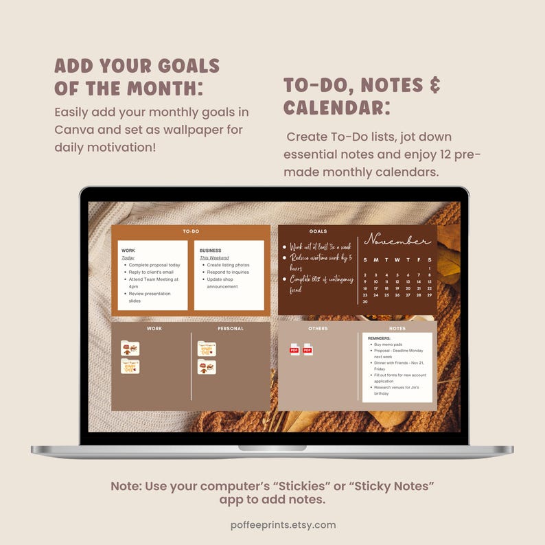 2025 Seasons Desktop Organizer Wallpaper With Matching Folder Icons ...