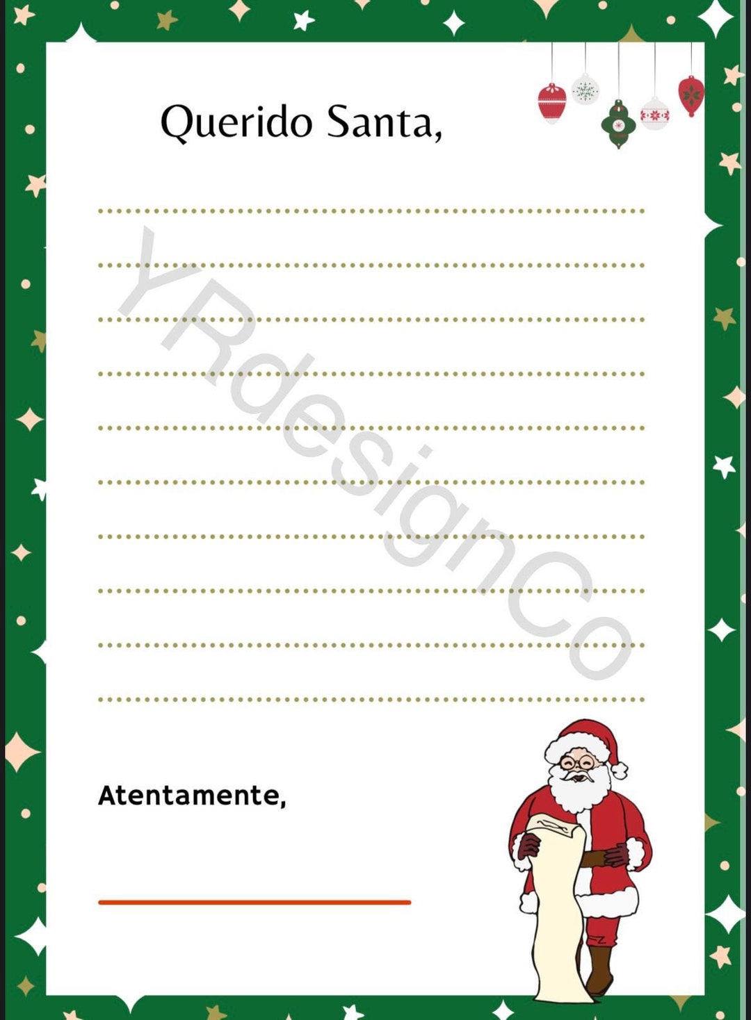 Letter to Santa Claus - Etsy