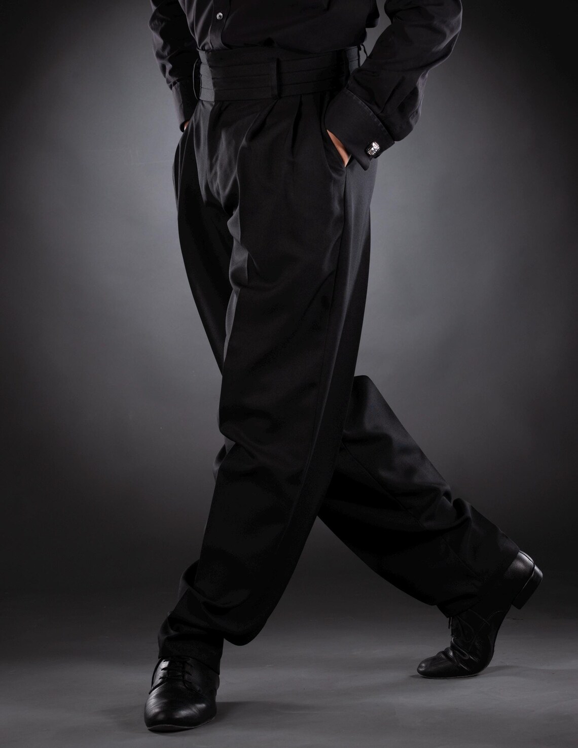 Argentine Tango Trousers for Men (BLACK PLAIN) - Etsy