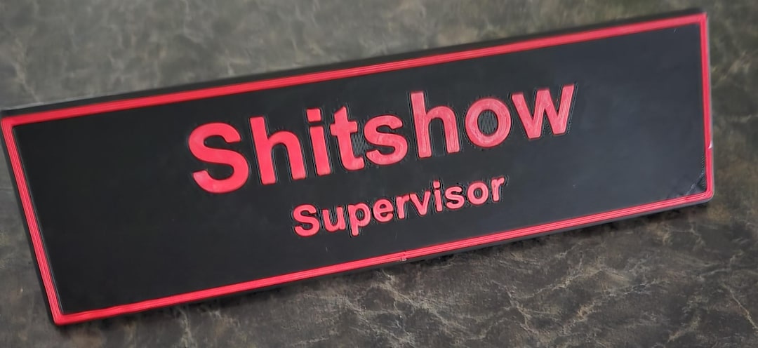 Desk Placard Name Plate Custom PLA - Etsy