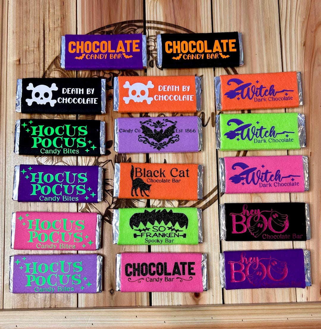 Felt Halloween Candy Bars: Tiered Tray Decor, Photo Props - Etsy