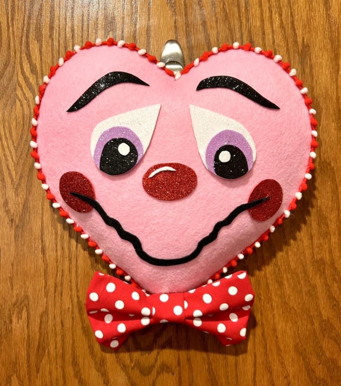 Valentine Heart Face Attachment: Wreath or Swag Decor - Etsy