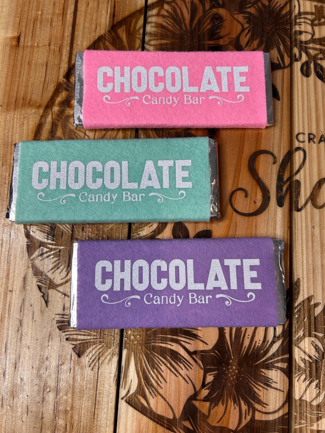 Felt Chocolate Bar Set: Pastel Candyland Party Decor - Etsy