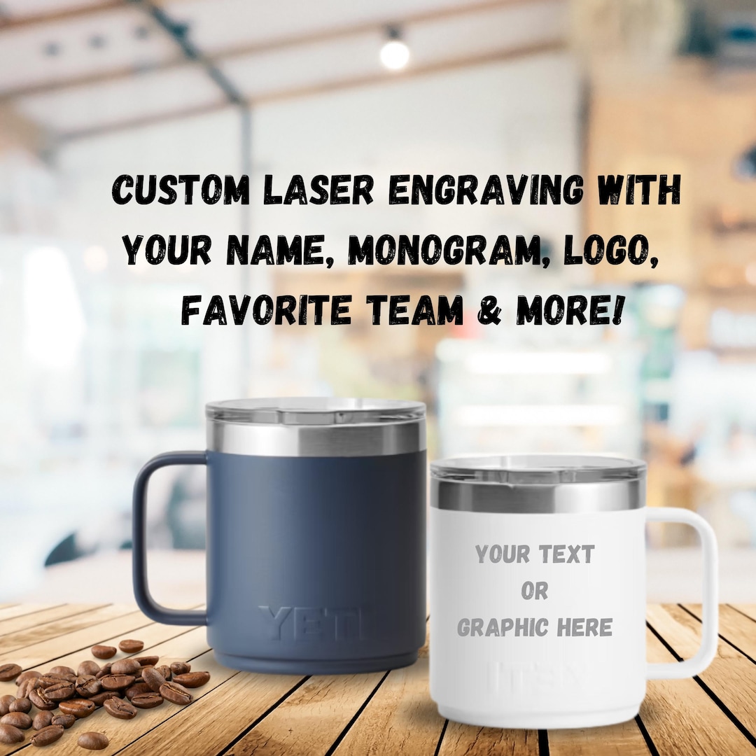 Laser Engraved Yeti Rambler Mug With Magslider Lid - Custom Name ...