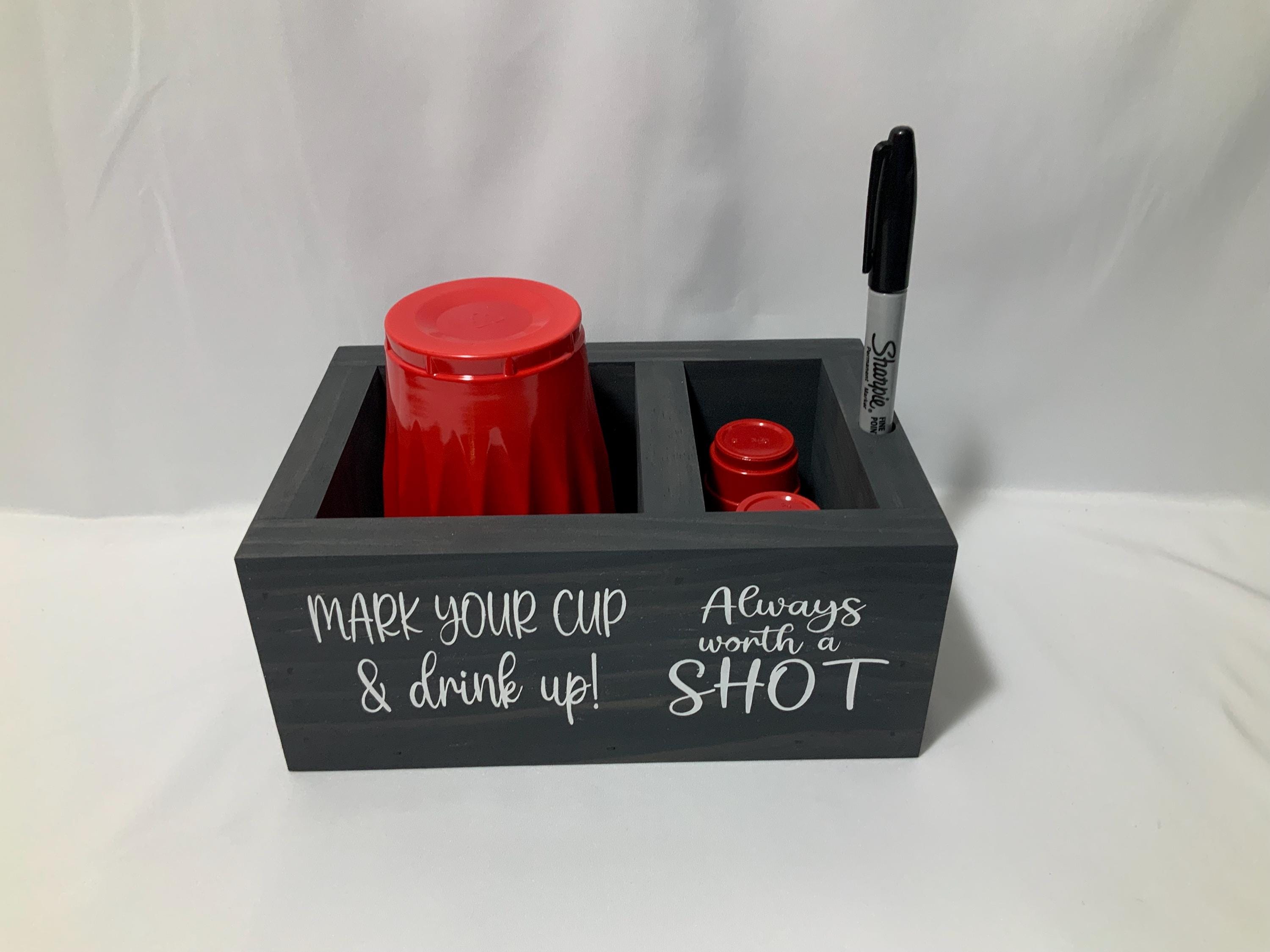 Wooden Solo/shot Cup Holder, Marker Holder, Barware, Party Cup Holder ...
