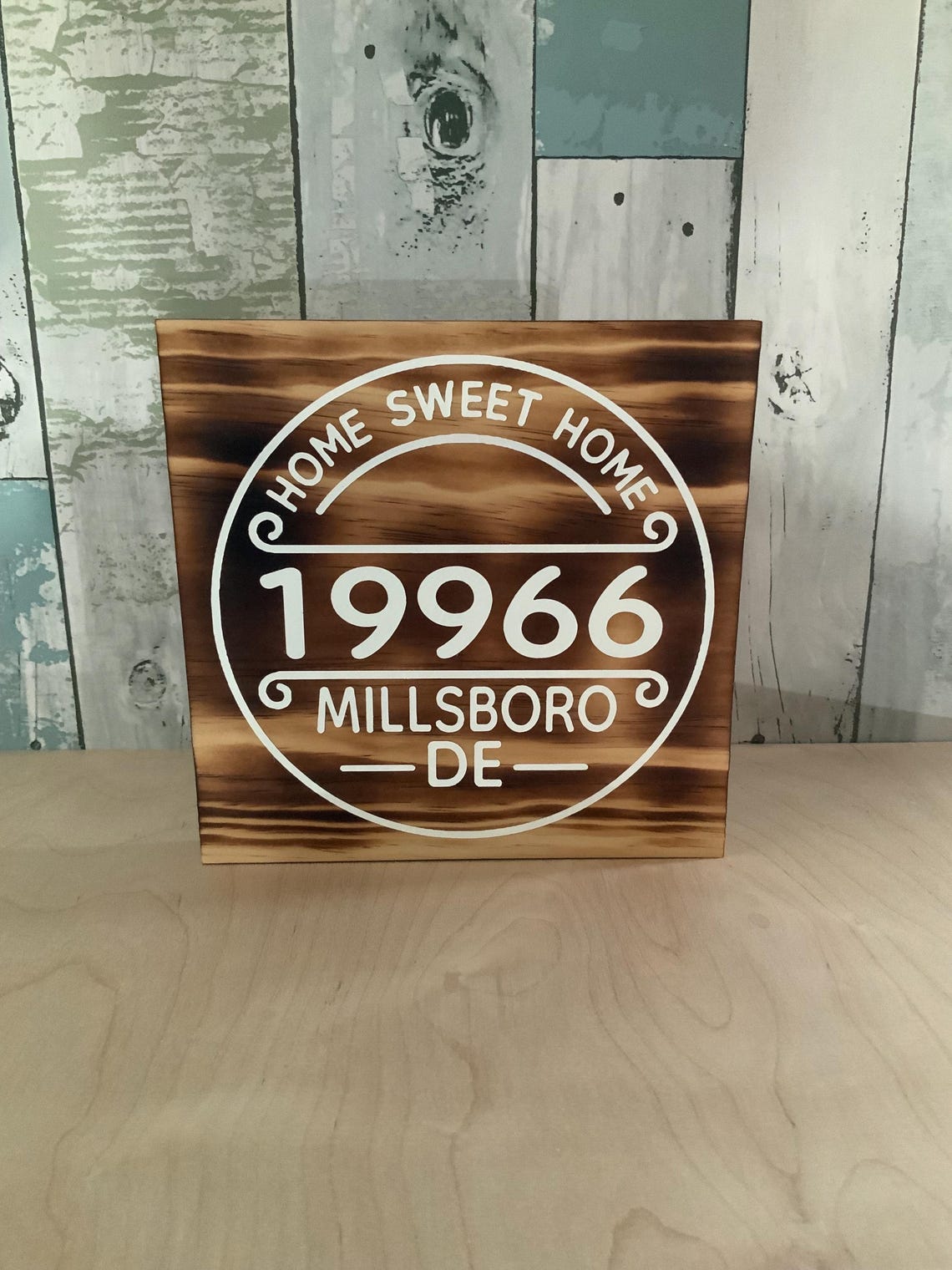 Custom Wooden Zip Code Signs, City and State Sign, Personalized Sign ...