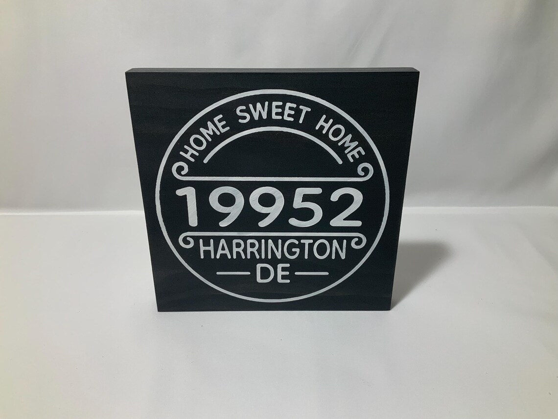 Custom Wooden Zip Code Signs, City and State Sign, Personalized Sign ...