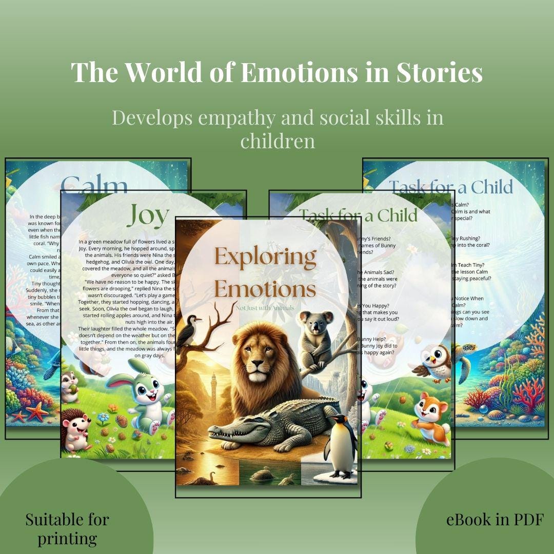 Emotions, Kids, Stories, Feelings, Printable, PDF, Parenting, Emotional ...