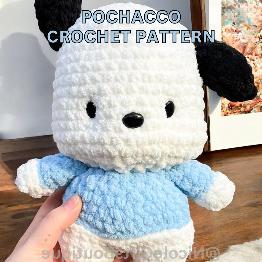 Cute Dog Crochet Pattern, Sanrio Character Crochet Plushie, Cute ...