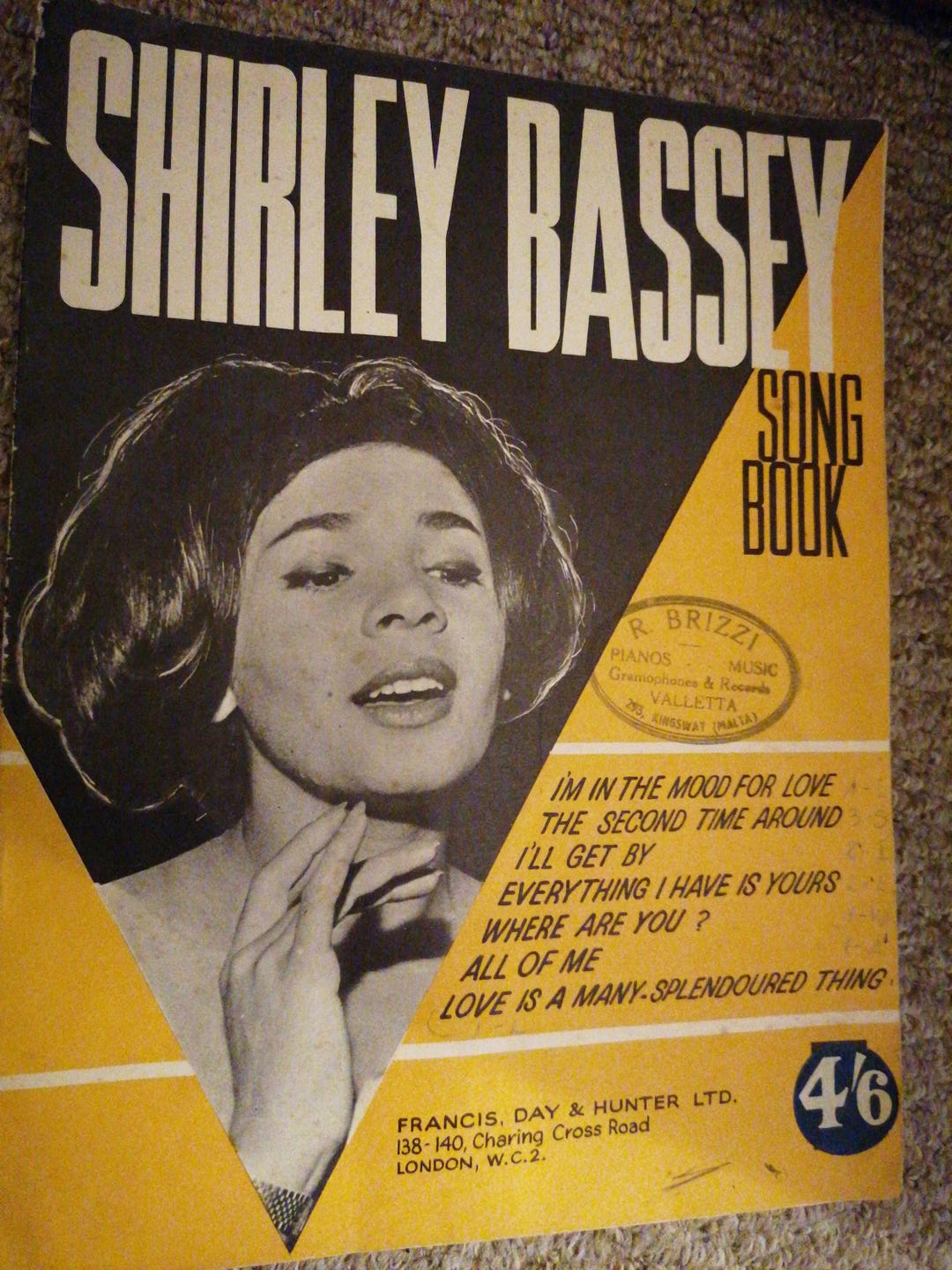 Shirley Bassey Sheet Music Book - Etsy