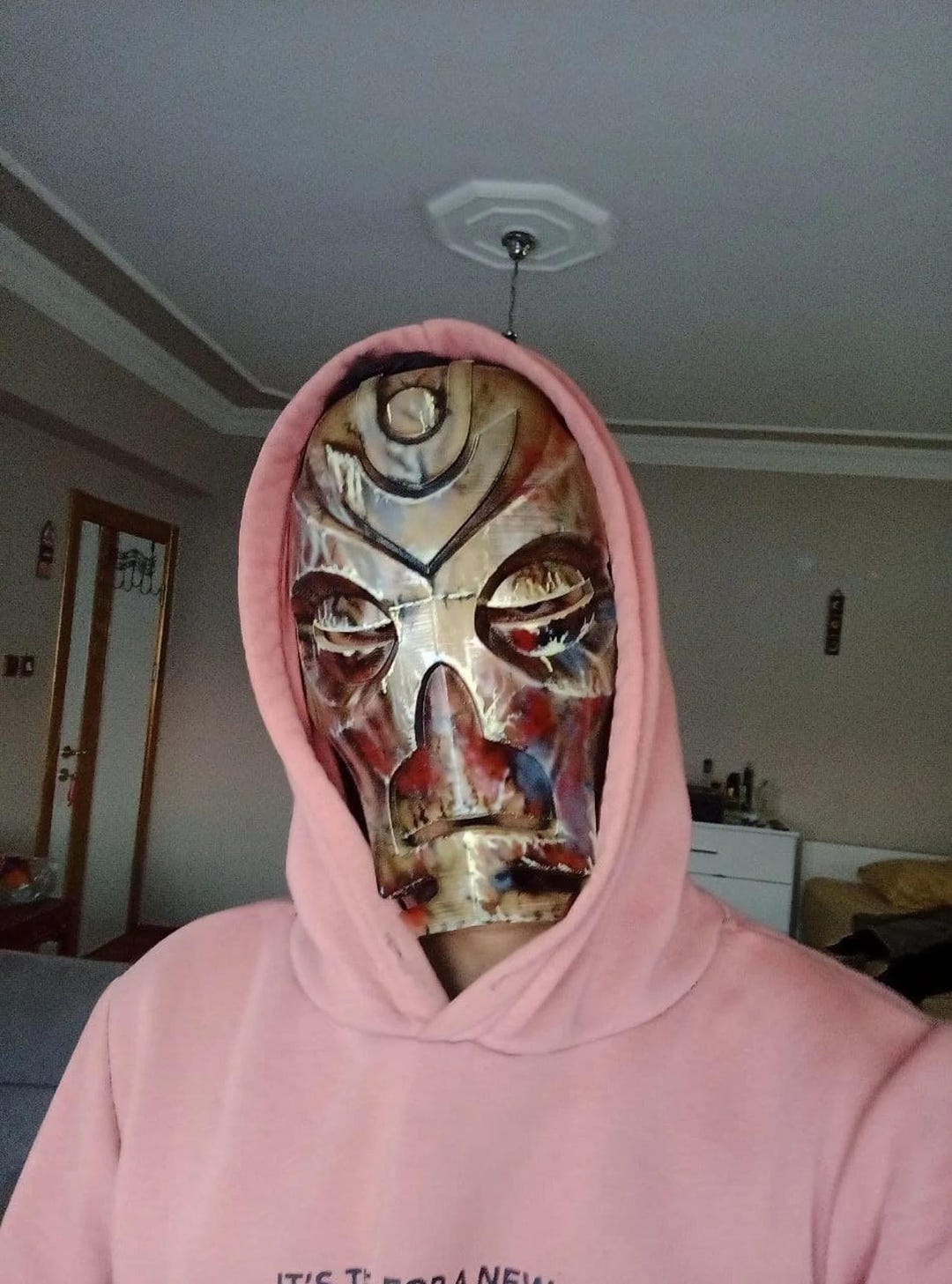 Dragon Priest Mask With Painted Cosplay Mask Dragon Priest Mask ...