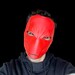 Red Hooder Full Face Mask Handmade Unisex Helmet Hand Painted Mask ...