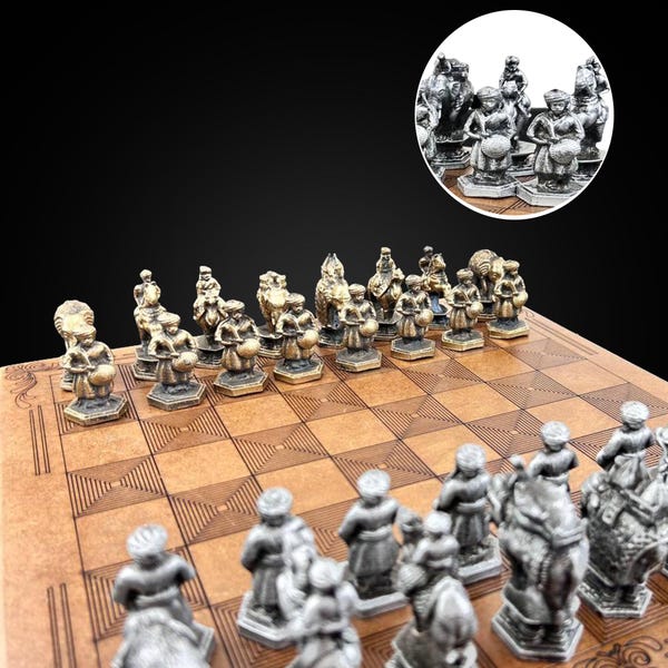 Indian Chess Set - Etsy