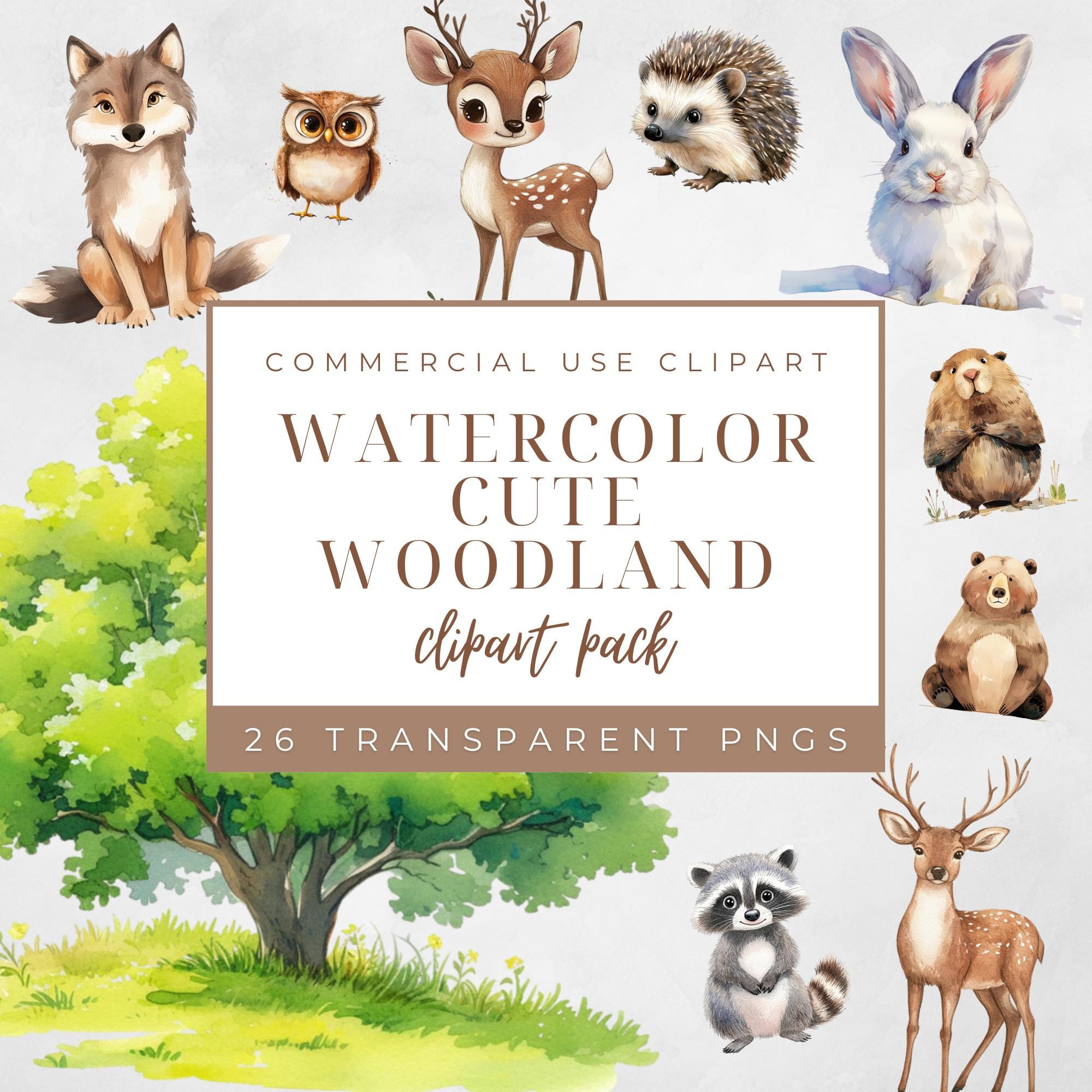 Woodland Clipart | Png Transparent Background | Commercial Use Svg ...