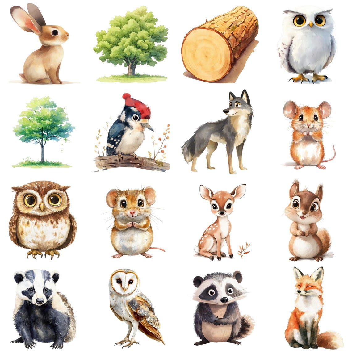 Woodland Clipart | Png Transparent Background | Commercial Use Svg ...