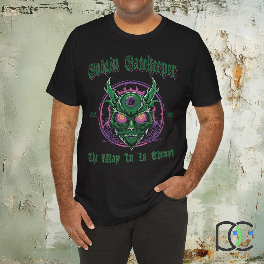 Custom Goblin Gatekeeper Graphic Tshirt Psychedelic Gothic Ghoul Shirt ...