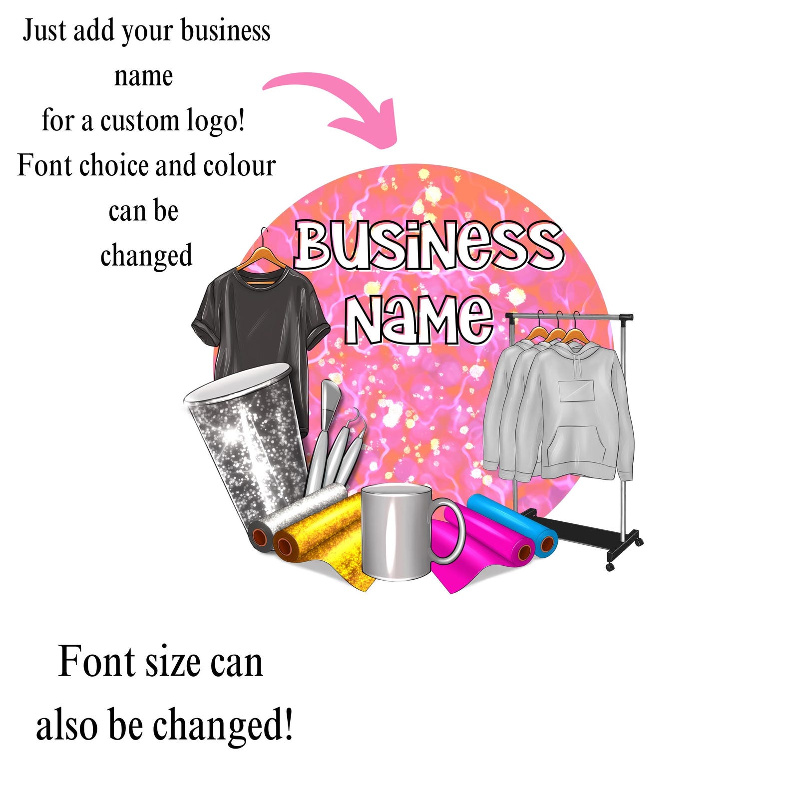 Editable Custom Business Logo Template Add Your Business Name Canva ...