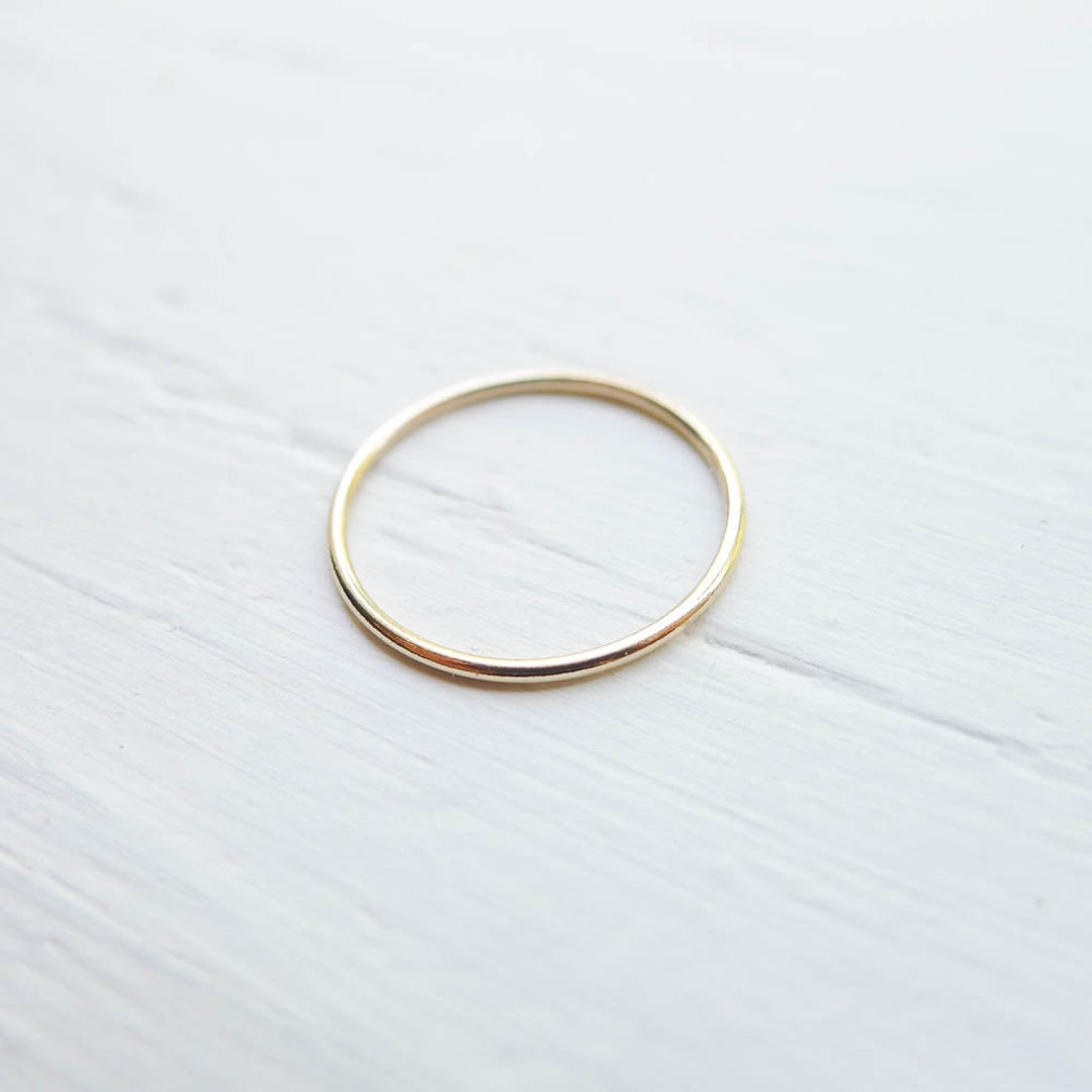Skinny Gold Ring Size 8 Wire 1mm Rings for Ring Stacks and Embellishing ...