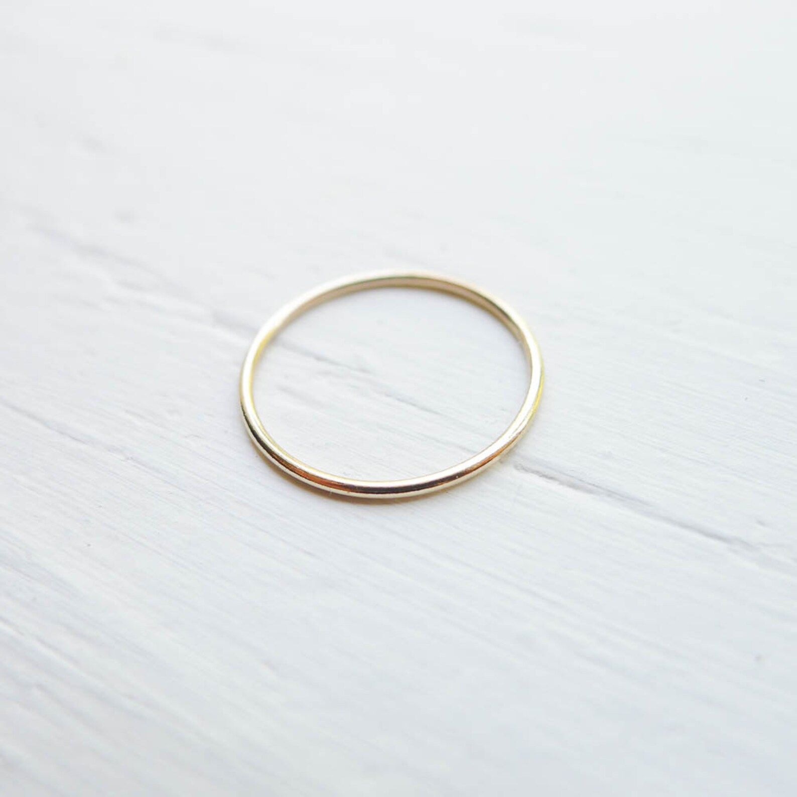 Gold Wire Stacking Rings Size 4 Midi Thin Kuckle Rings for - Etsy