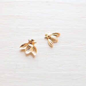 Tiny Gold Bees Soldering Accents in Gold Filled for Jewelry Making ...