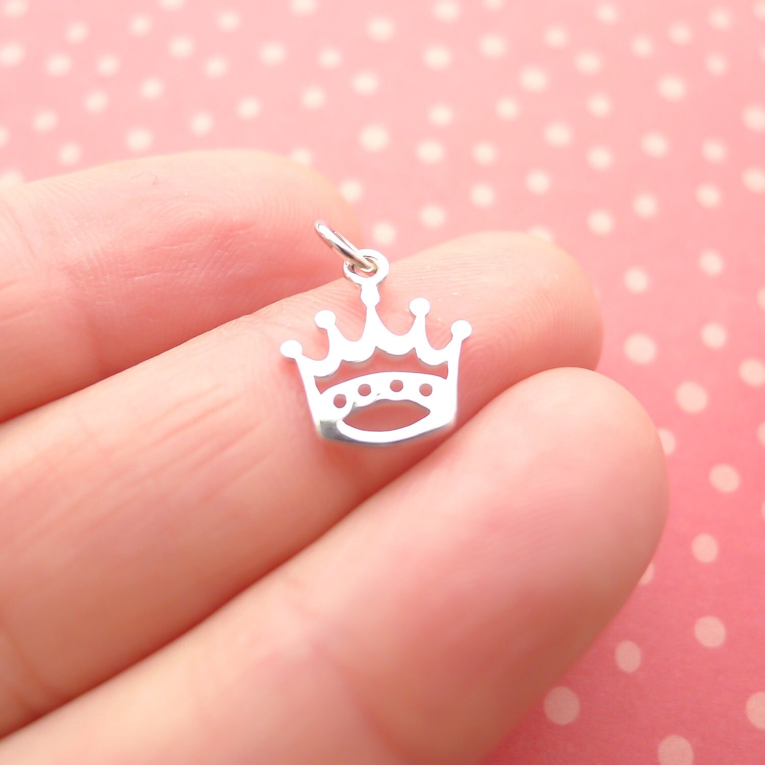 Crown Charm Sterling Silver Princess Queen Jewelry Pendant (CNA576) - Etsy