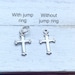 Tiny Silver Cross Charms Fancy Small Sterling Crosses Pendants for ...