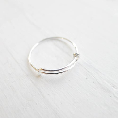 Sterling Silver Adjustable Ring Add a Charm Expandable Size 6 - Etsy