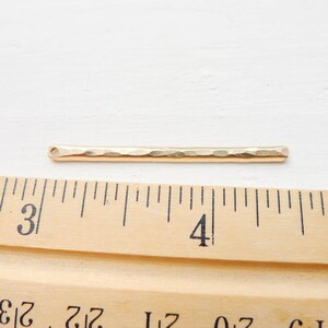 Gold Filled Hammered Sticks Handmade Jewelry Component for Earrings or ...