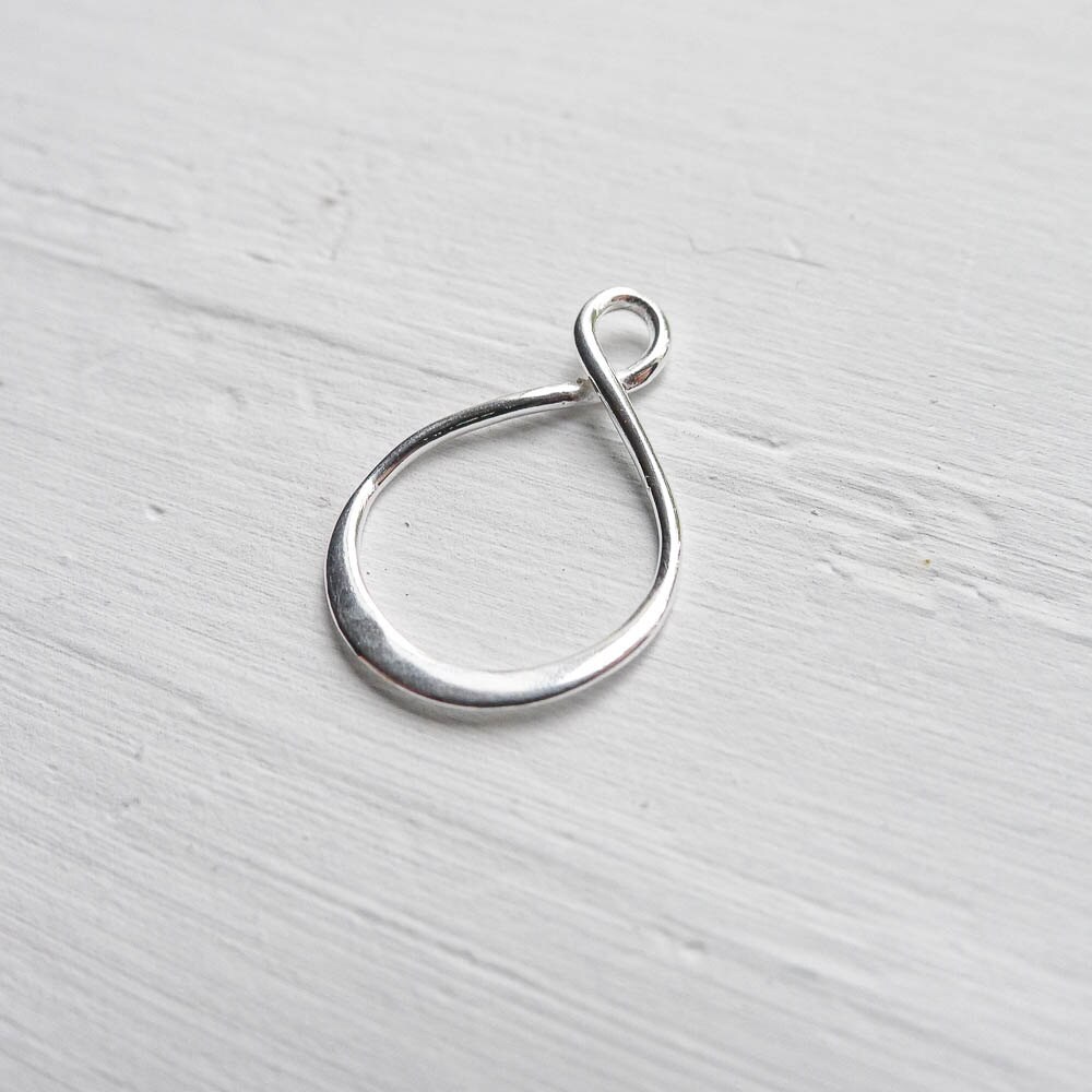 Eternity Charm Sterling Silver Infinity Pendant LHS4313 - Etsy